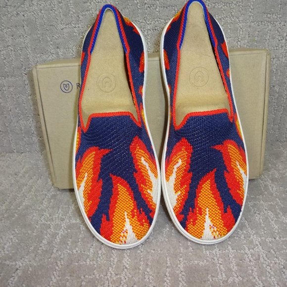 Rothy's | Shoes | Rothys The Kid Navy Flame Knit Slip On Shoes Little ...